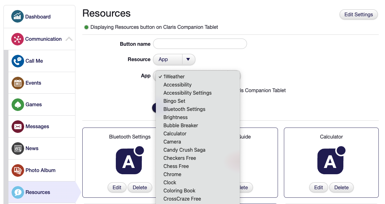 How do I add new apps on the tablet? – Claris Companion Help Center